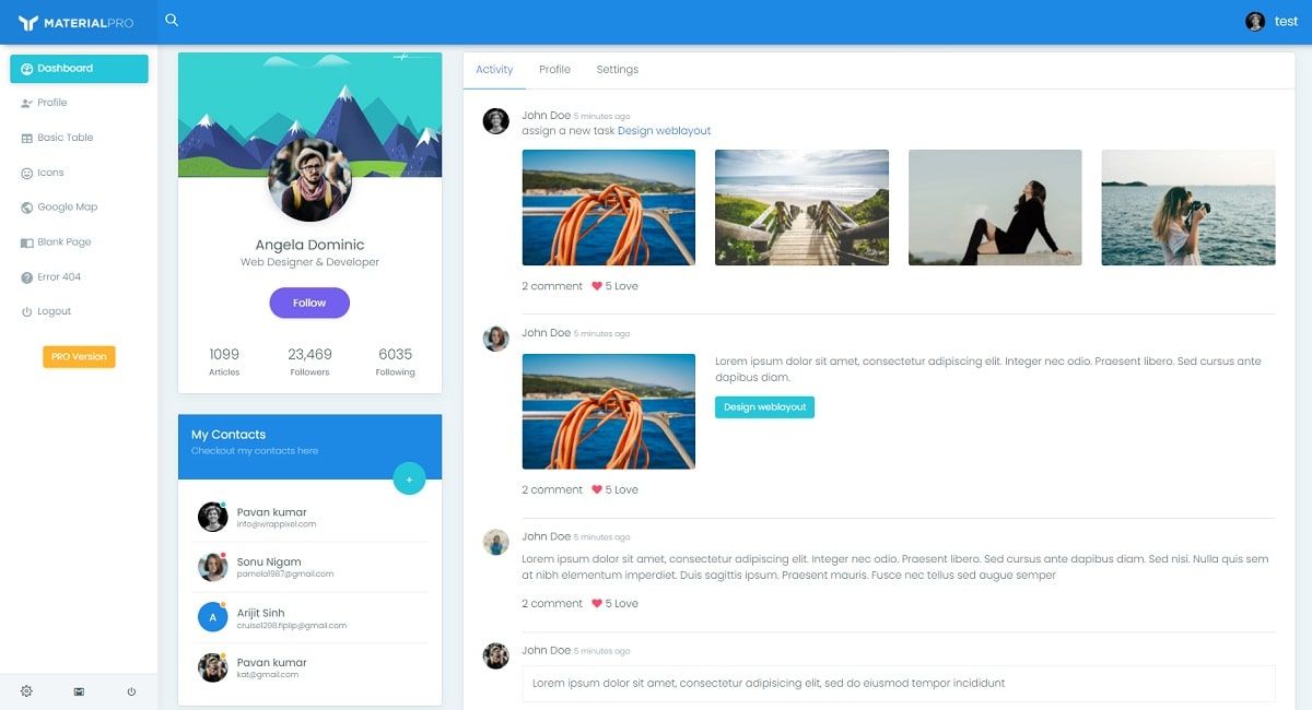 Django Material Lite - Free Template Django Material Lite - Free Template
