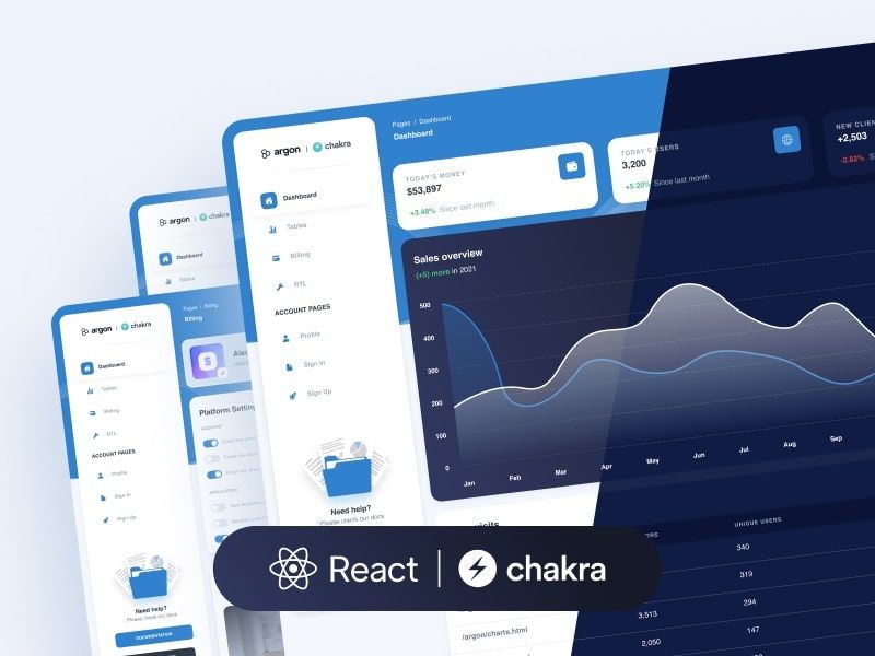 Open Source Dashboards React Vue3 Bootstrap 5 Tailwind