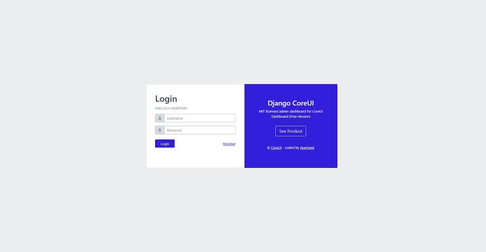 Coreui Django Open Source Seed Project Appseed Blog