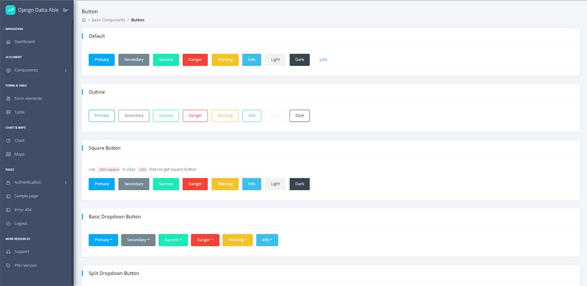 Datta Able Django Open Source Starter